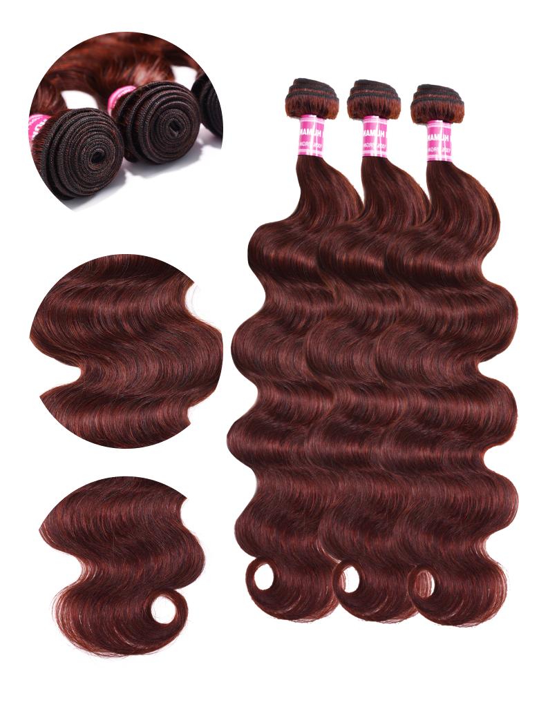 Reddish Brown And Ginger Bundles With Closures