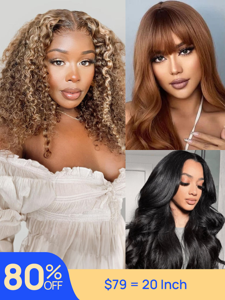 Nadula Flash Sale 4x4 Lace Closure Wigs And 7x5 Bye Bye Knots Body Wave Pre Bleached Invisible ...