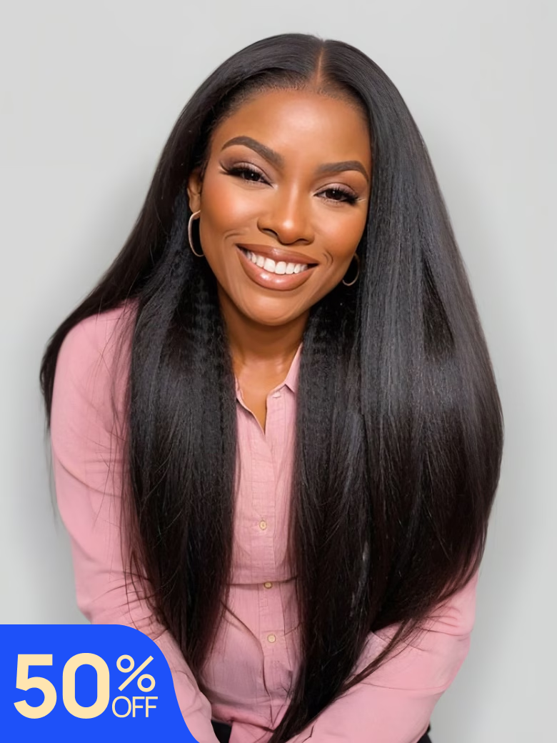 Nadula Flash Sale Kinky Straight Wigs Affordable U Part And V Part ...