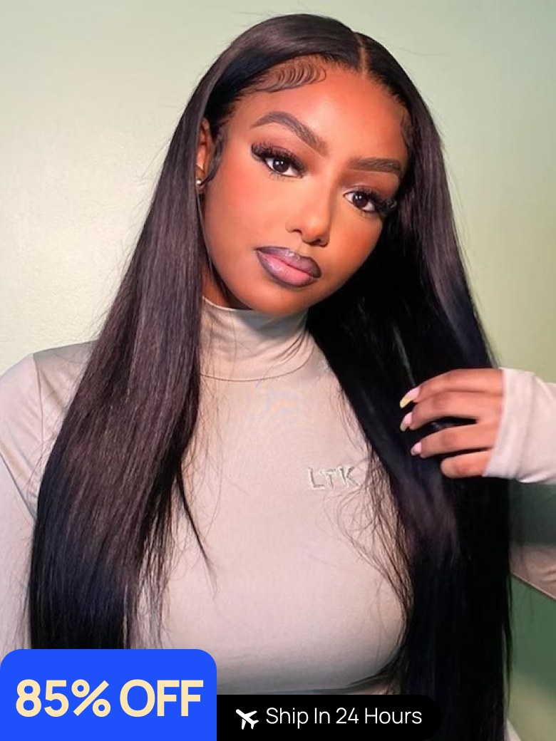 Nadula Flash Sale Straight Hair Wigs Natural Color And Glossy Chestnut Color Put On And Go ...